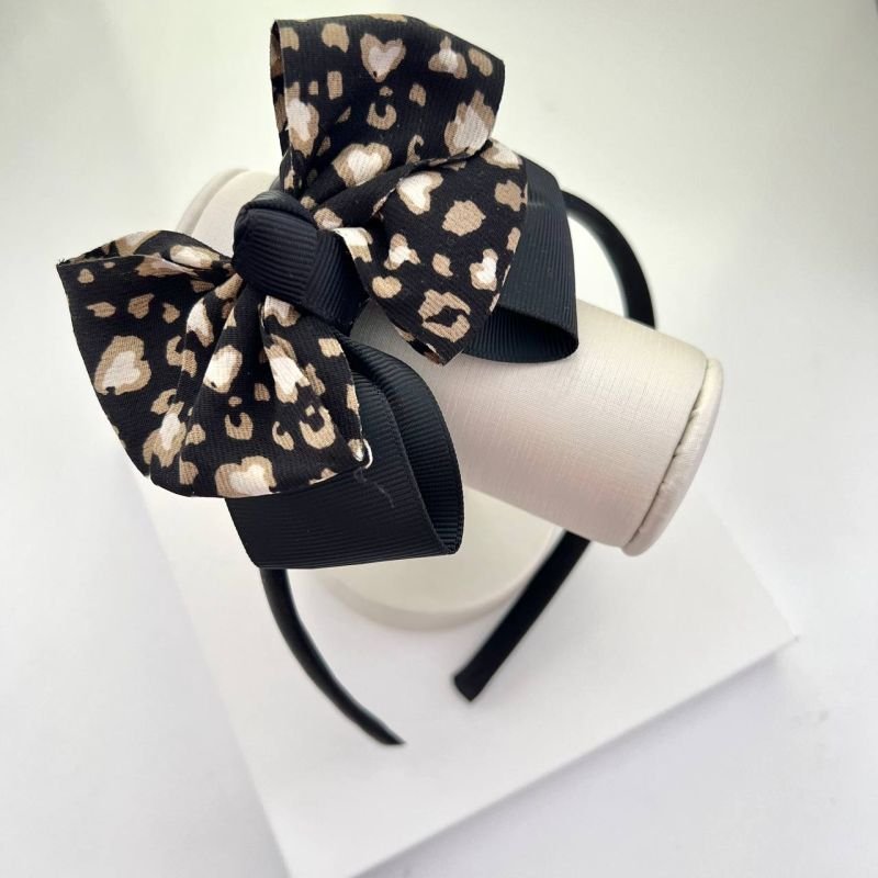 Miss Store | Acessórios Atacado - TIARA LUXO ANIMAL PRINT PRETO
